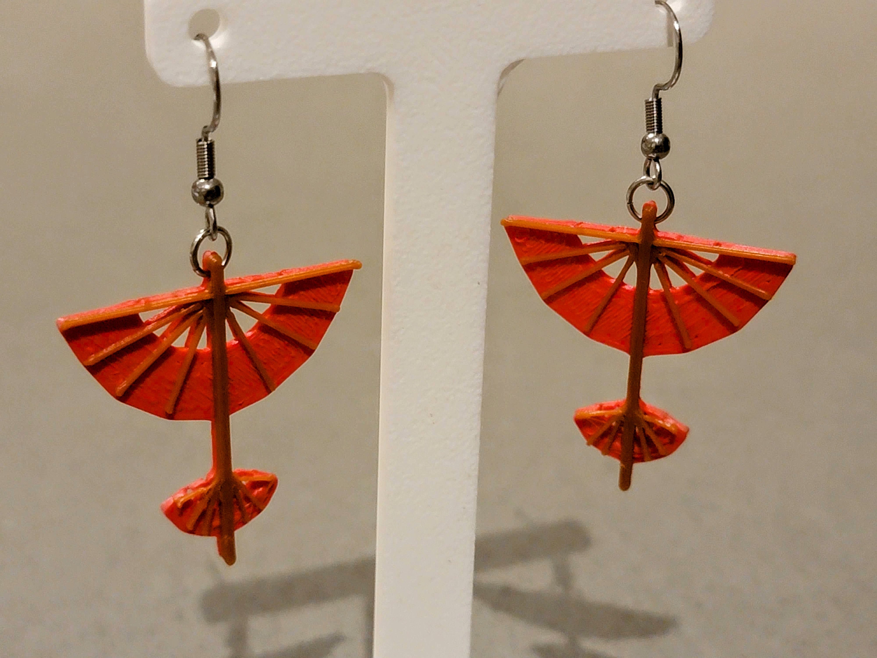 Aangs Glider Earring | Red Air Glider Earrings | Staff Glider Earrings ...