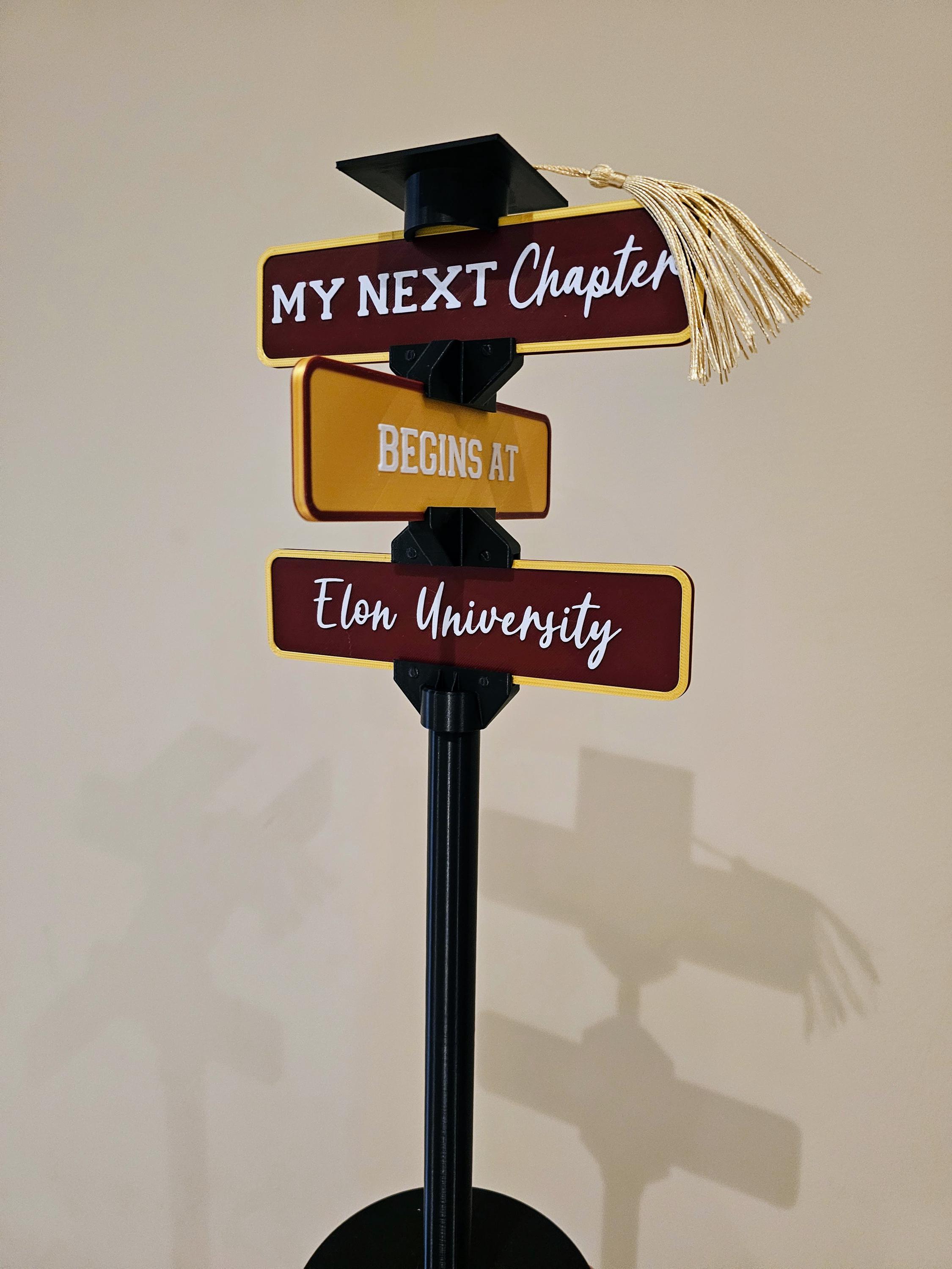 My Next Chapter Begins at Sign | Graduation Table Sign | Grad ...