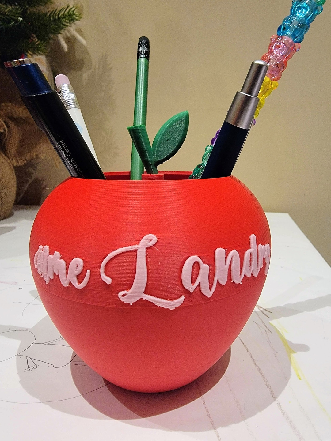Teacher Apple Pencil Holder, Apple Pencil Holder Personalized, Teacher ...