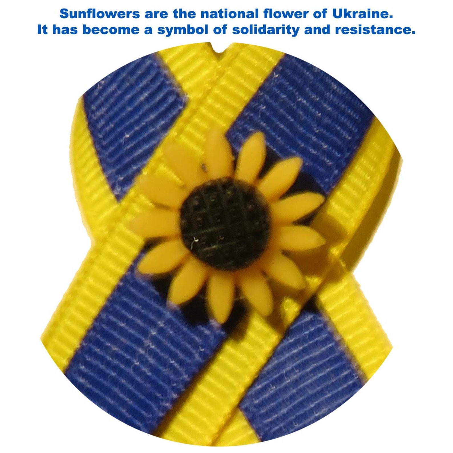 Ukraine Pin Ribbon Ukrainian Sunflower Pin Support - Etsy Canada