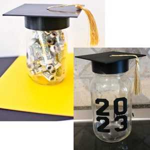 Graduation Cap Mason Jar Lid | Graduation Cap Box Money Holder | Party ...