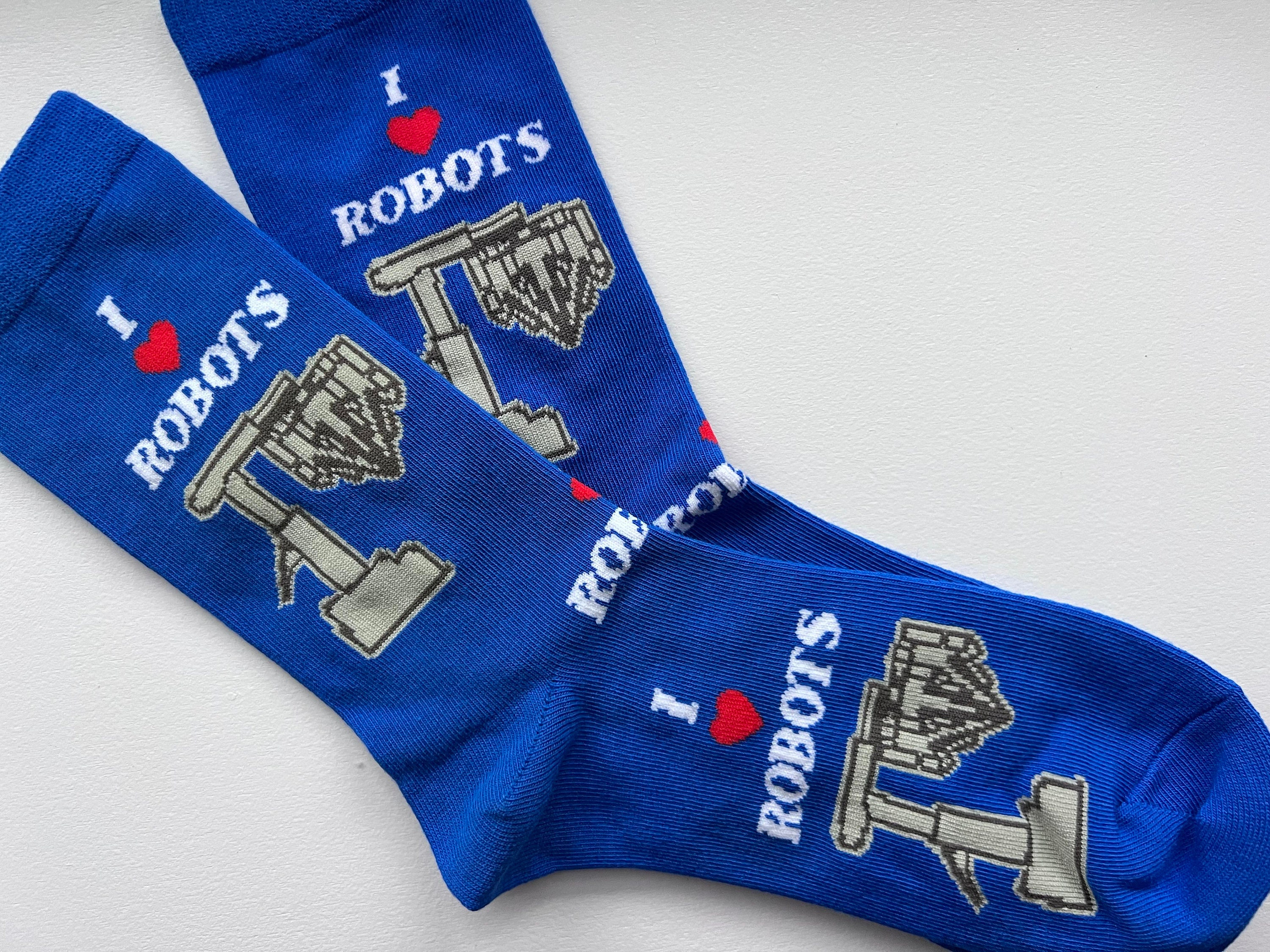 Funny Surgery 'I Love Robots' Socks - Etsy