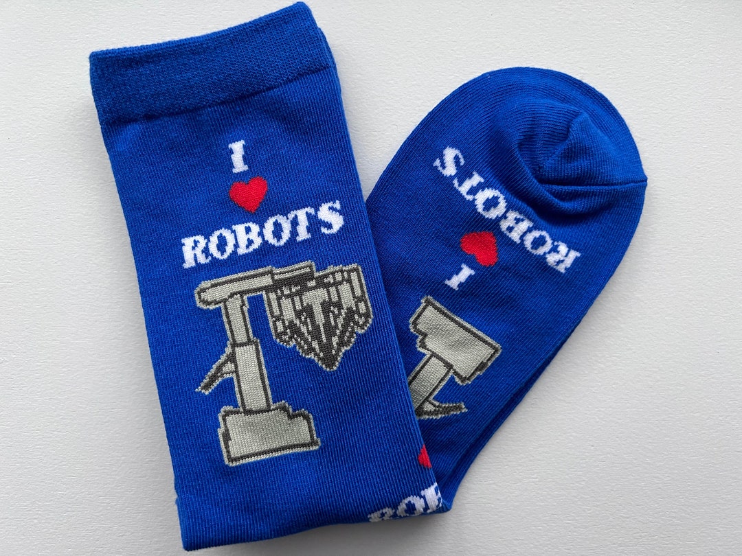 Funny Surgery 'I Love Robots' Socks - Etsy