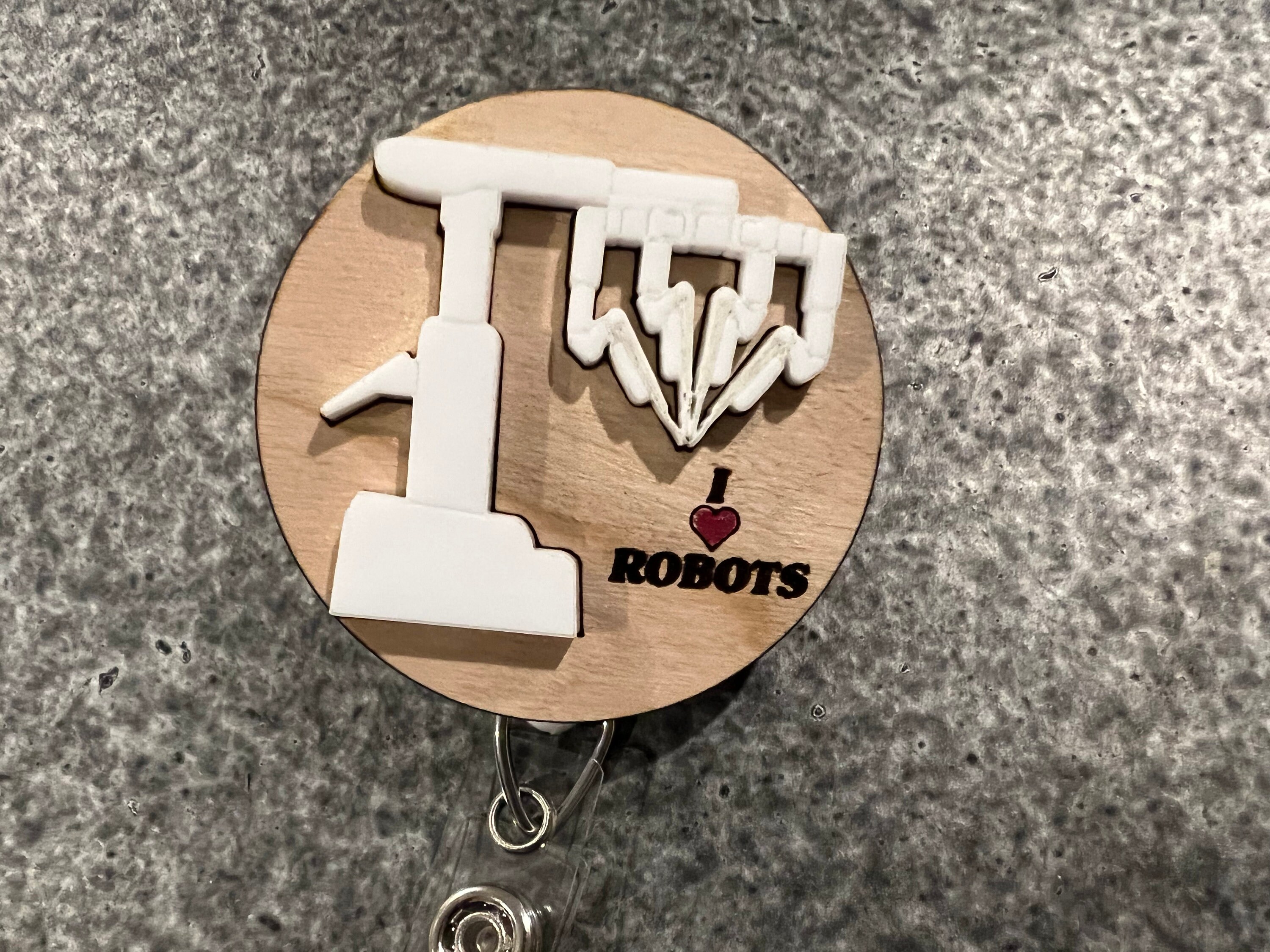 Surgical Robot Wood or Acrylic Badge Reel - Etsy