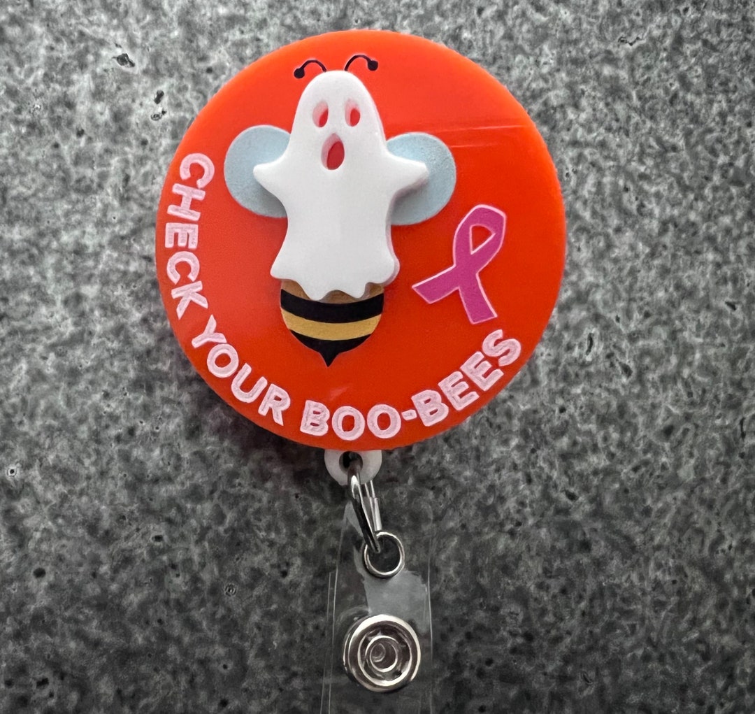 3D Check Your Boo-bees - Breast Cancer Awareness - UV Printed on ...