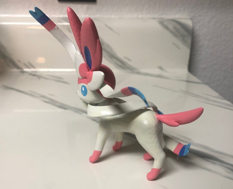 Sylveon 3D Printed Resin Figure - Etsy