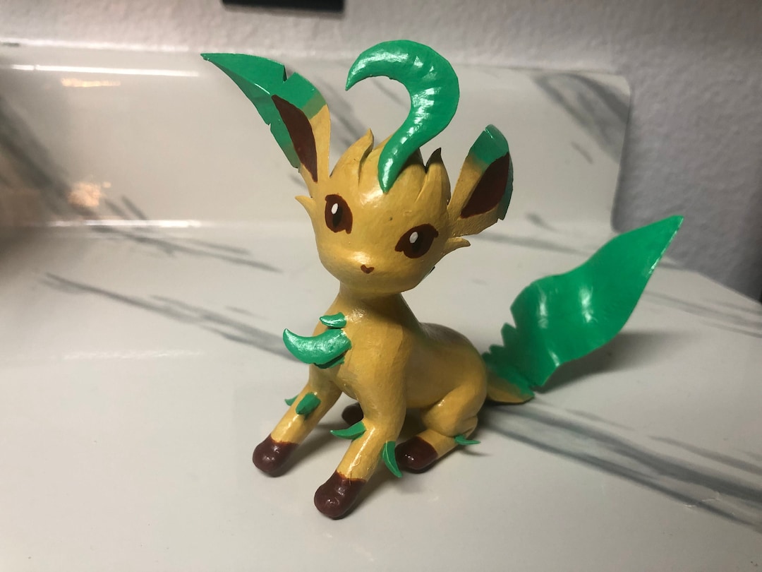 Leafeon 3D Printed Resin Figure - Etsy
