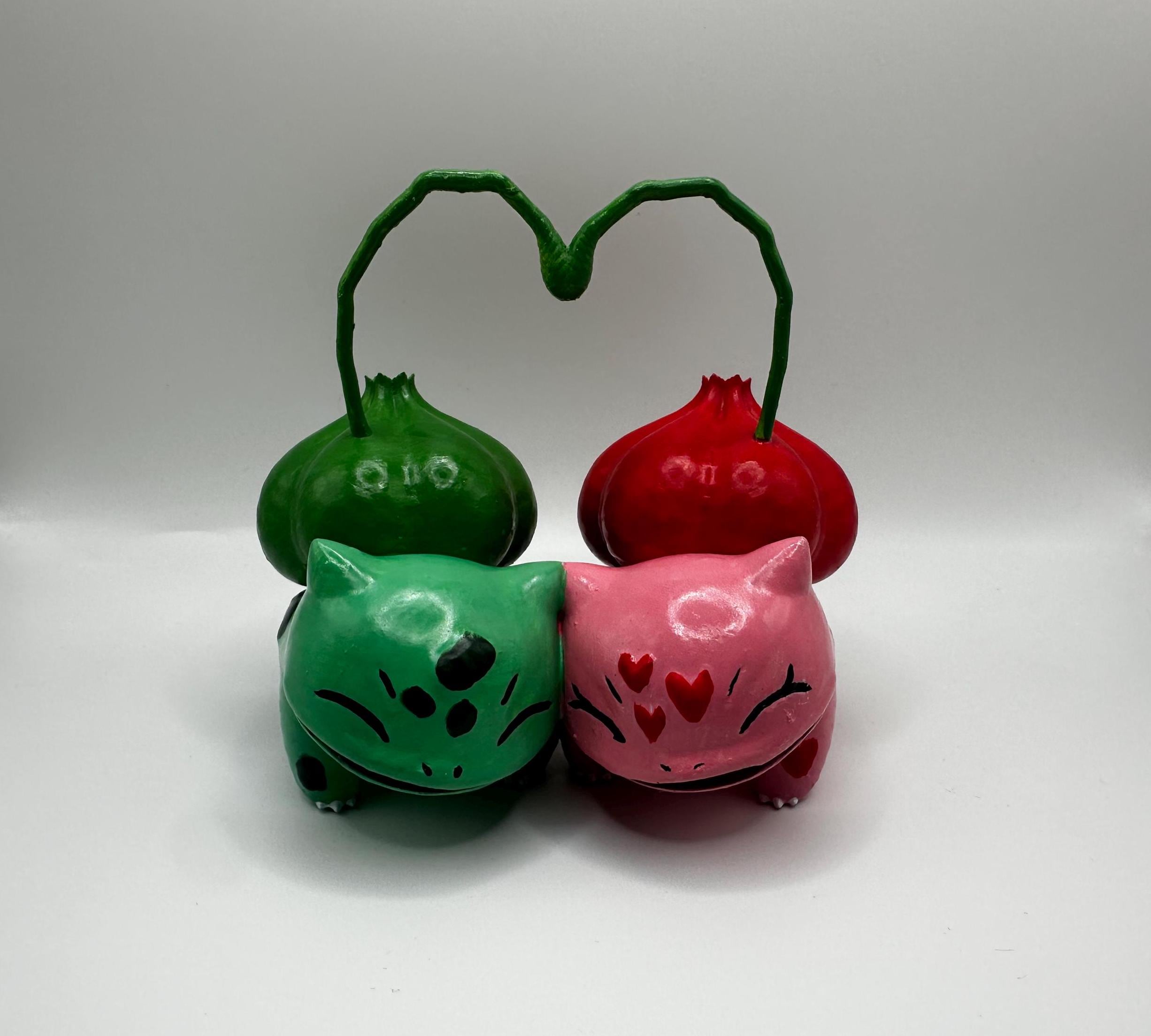 Hand Painted Bulbasaur Couple: 3D Printed Resin Figurine - Etsy