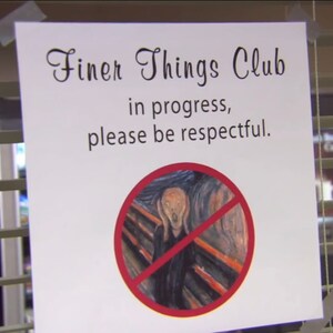Finer Things Club Sign | the Office | DIGITAL DOWNLOAD - Etsy