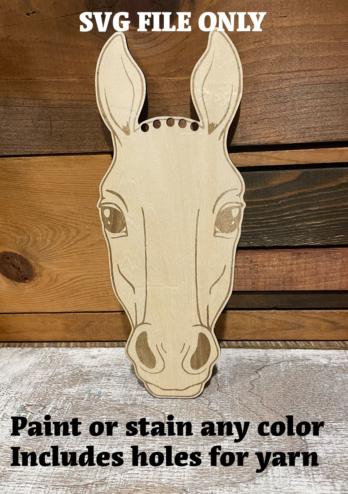 SVG Cut File Horse Head Shape - Etsy
