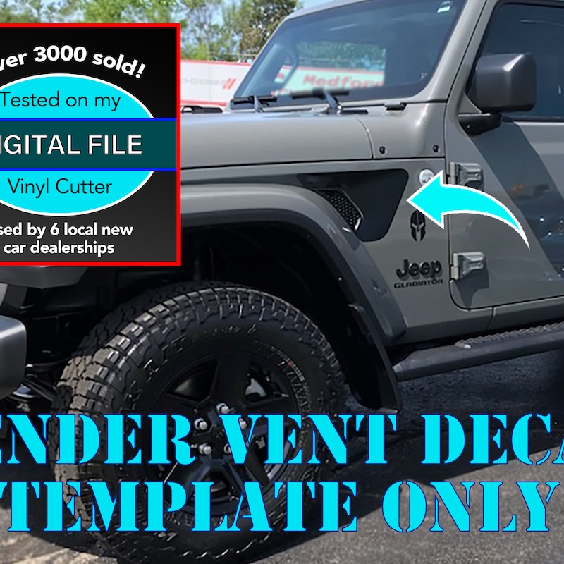 Vent Decal Template - Etsy UK