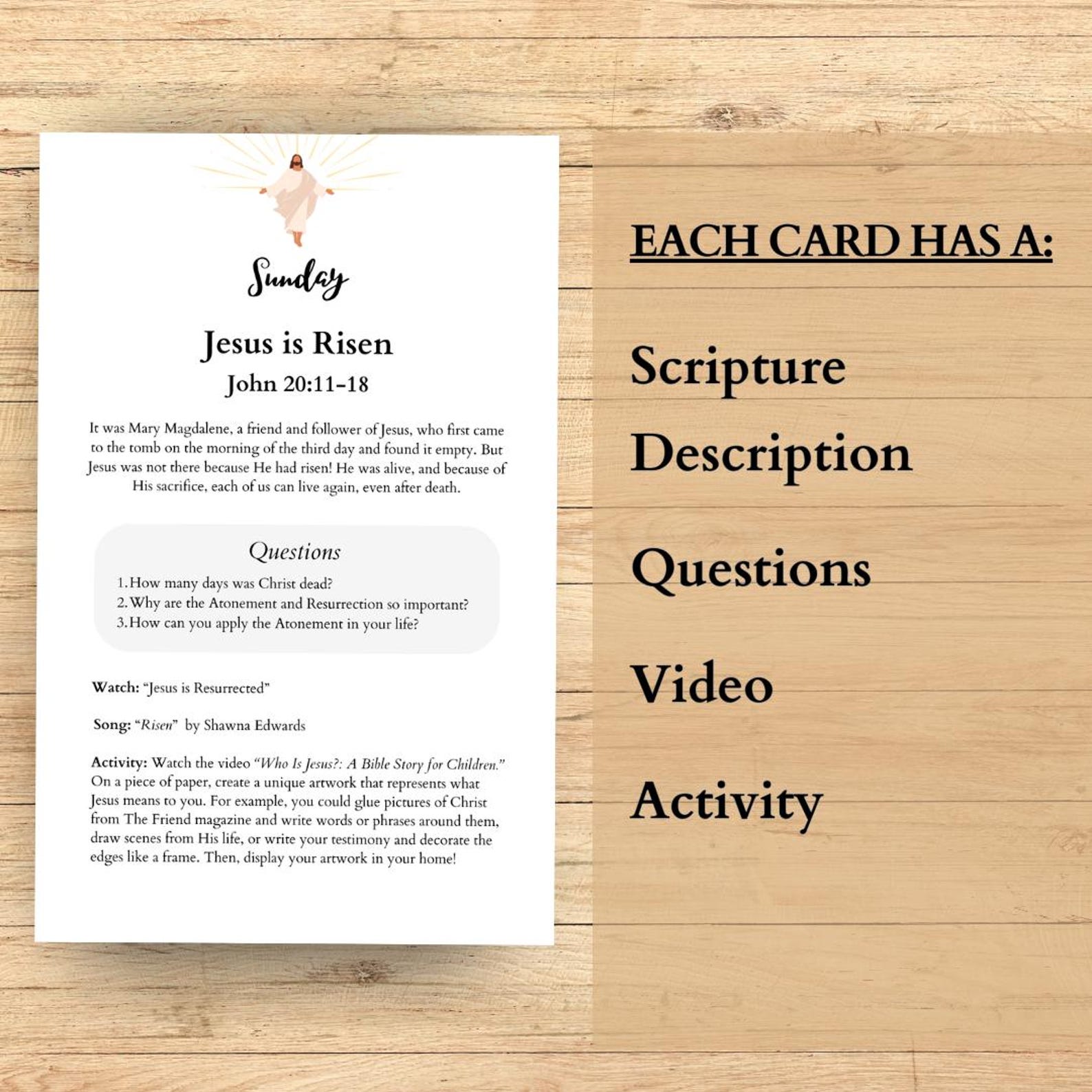 LDS Holy Week Family Devotional Cards/ Easter/ LDS Printable - Etsy