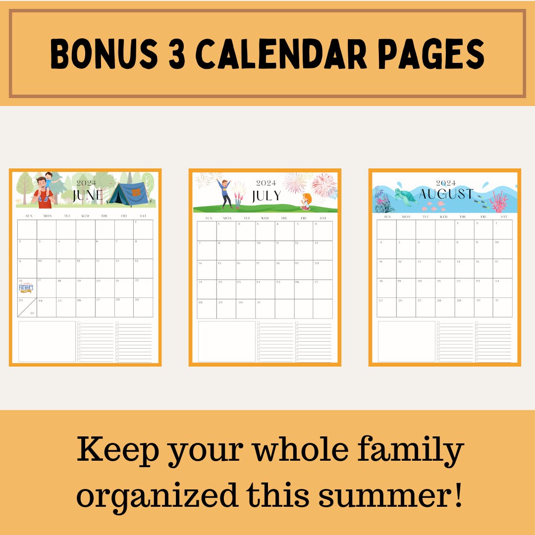 Summer of Adventure Packet- Summer Organization- Summer Activities ...