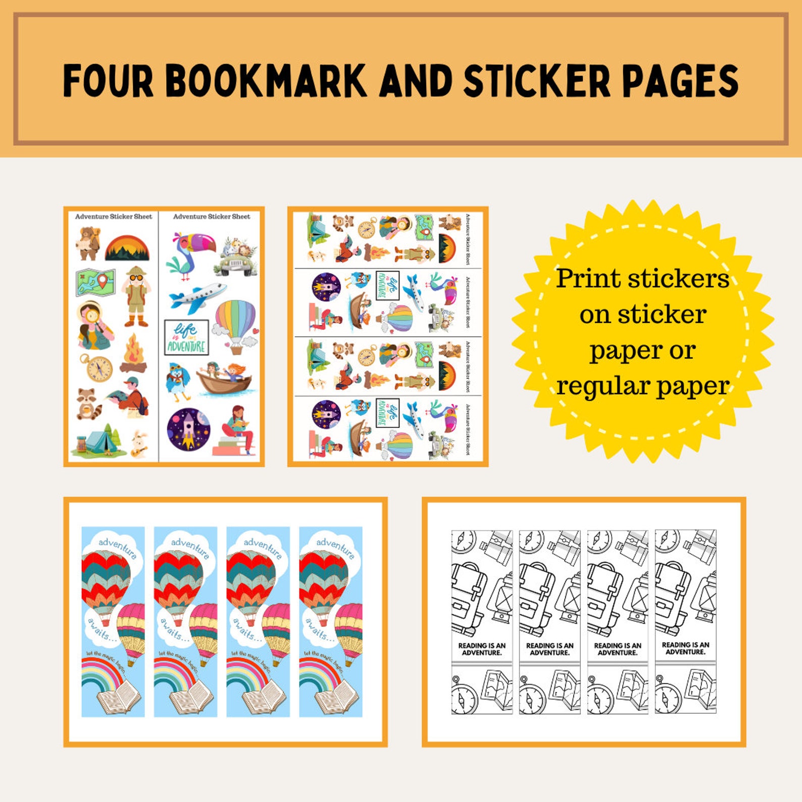 Summer of Adventure Packet- Summer Organization- Summer Activities ...