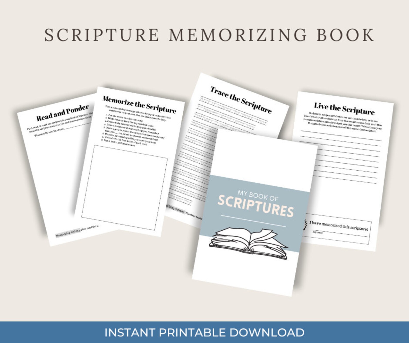 Come Follow Me 2024 Scripture Memorizing Kit- LDS Printables - Etsy