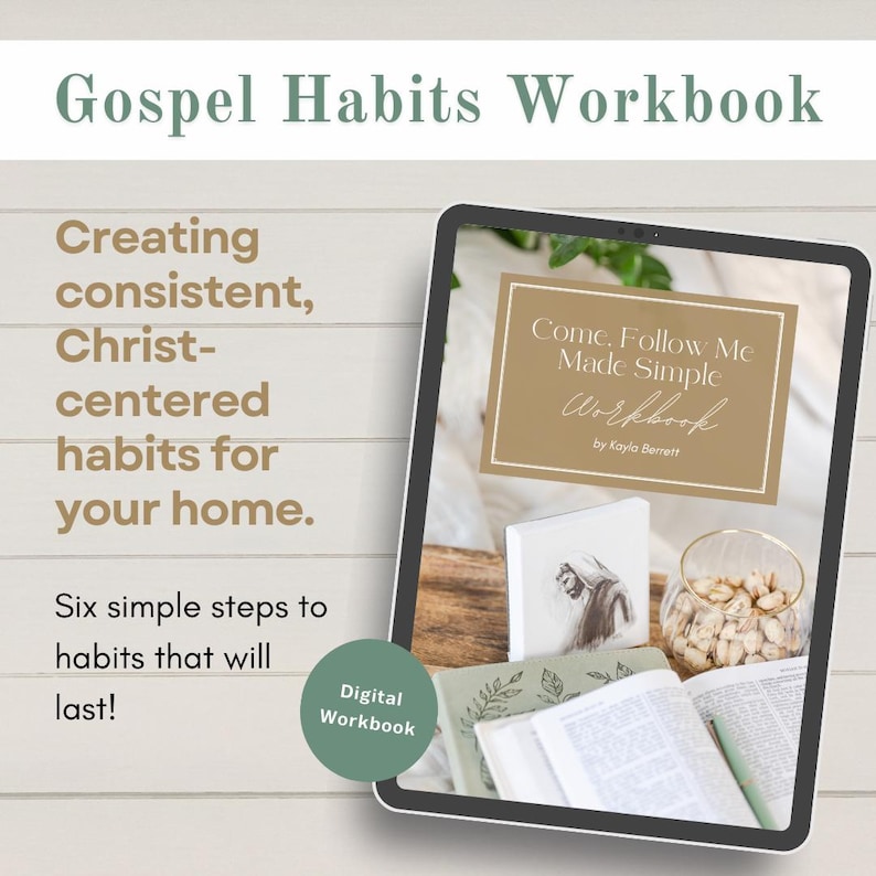 Come, Follow Me Made Simple Workbook, Digital Habits Workbook, LDS ...