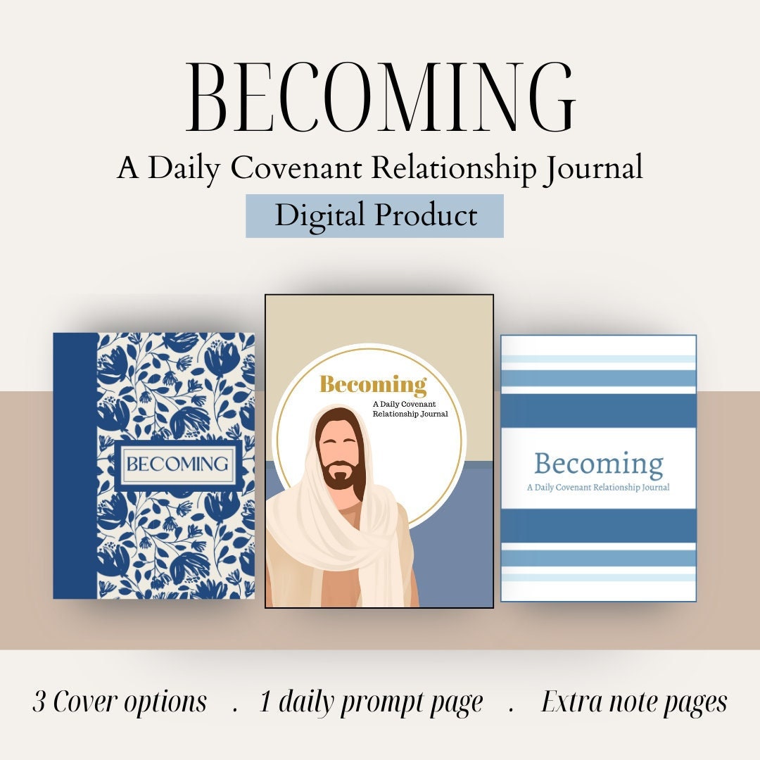 Becoming: A Daily Connection Journal, LDS Printables, Digital Journal ...