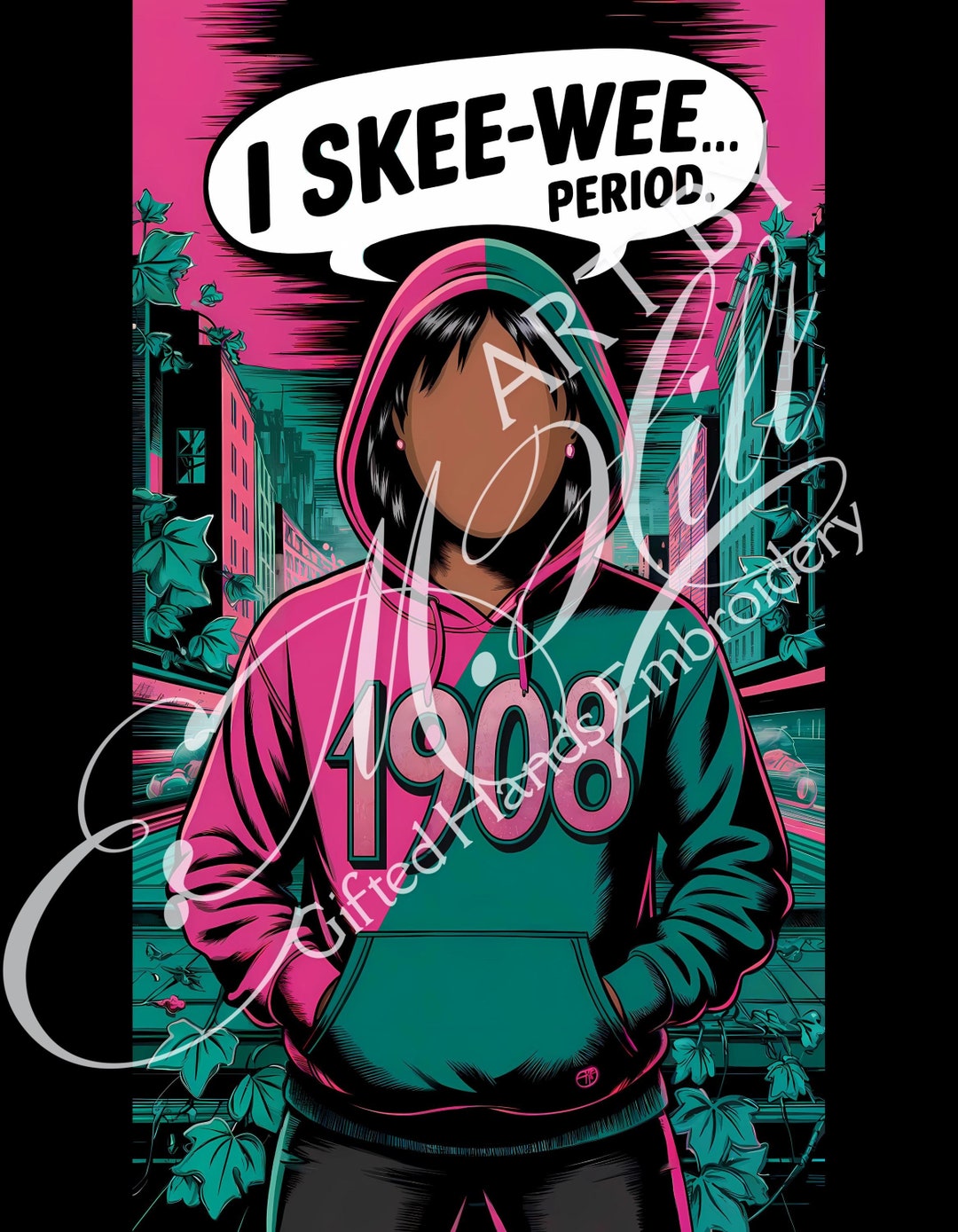 I SKEE-WEE... PERIOD Alpha Kappa Alpha Inspired Digital Art Bundle ...