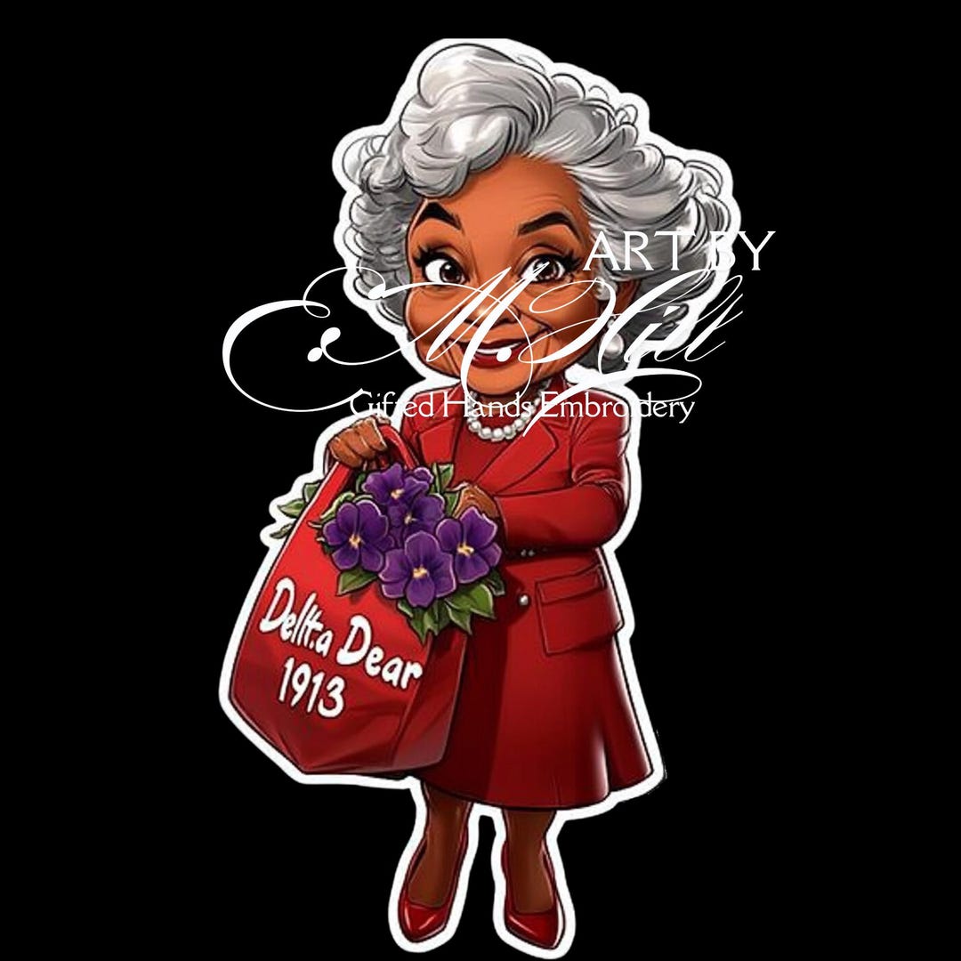 Delta Dear Digital Sticker Art Bundle | Delta Sigma Theta-inspired ...