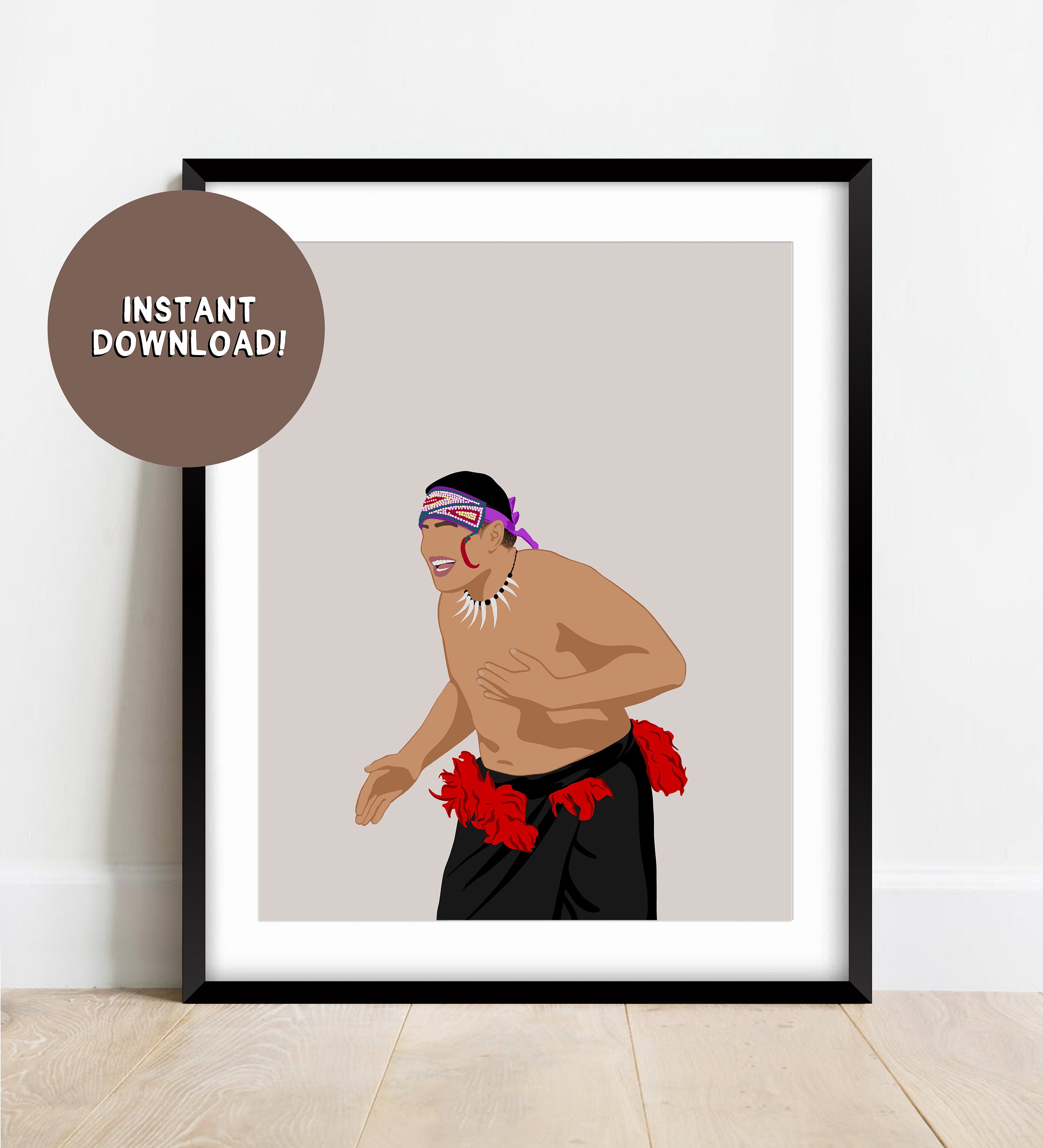 Samoan Faaluma | Digital Art Download | Samoan Art | Samoan Girl ...
