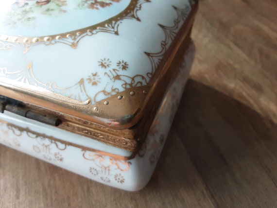 Royal Vienna Porcelain Jewelry/Trinket Box - Gem