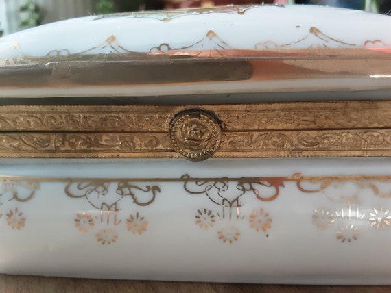 Royal Vienna Porcelain Jewelry/Trinket Box - Gem