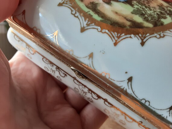 Royal Vienna Porcelain Jewelry/Trinket Box - Gem