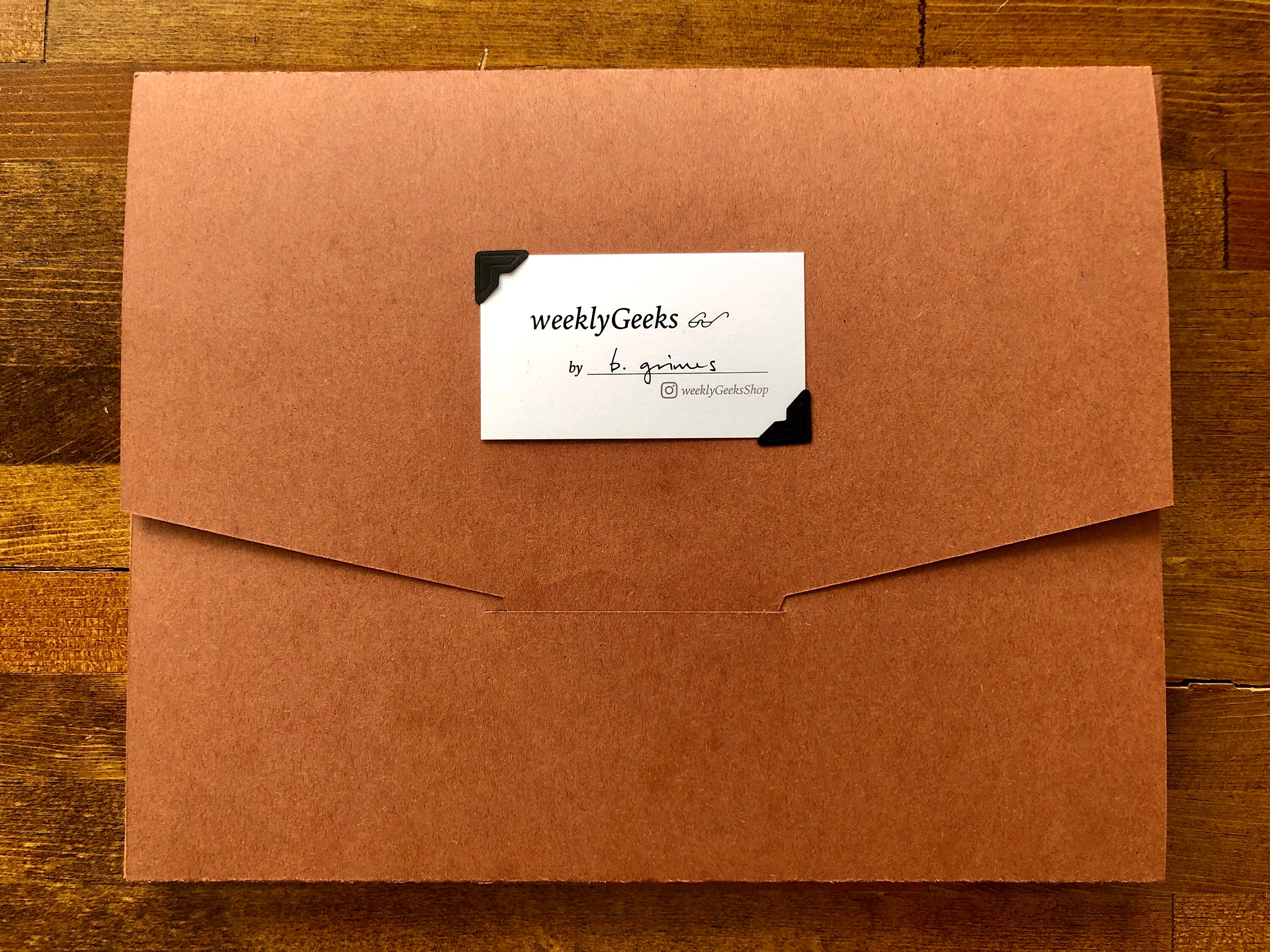 Paper 52 Undated Weeks in Handmade Envelope Weekly Calendar with Custom ...