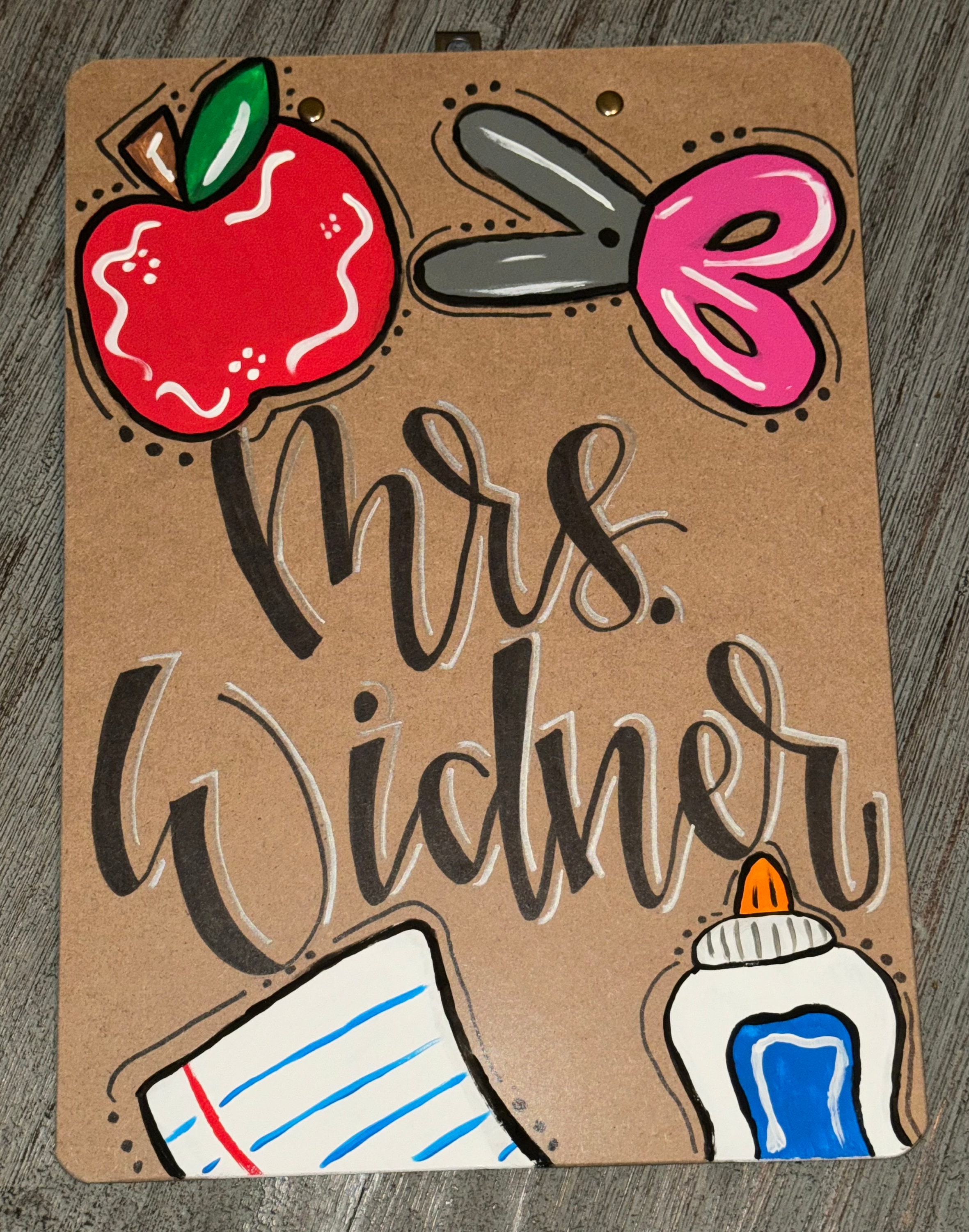 Hand Painted Teacher Clipboards - Etsy