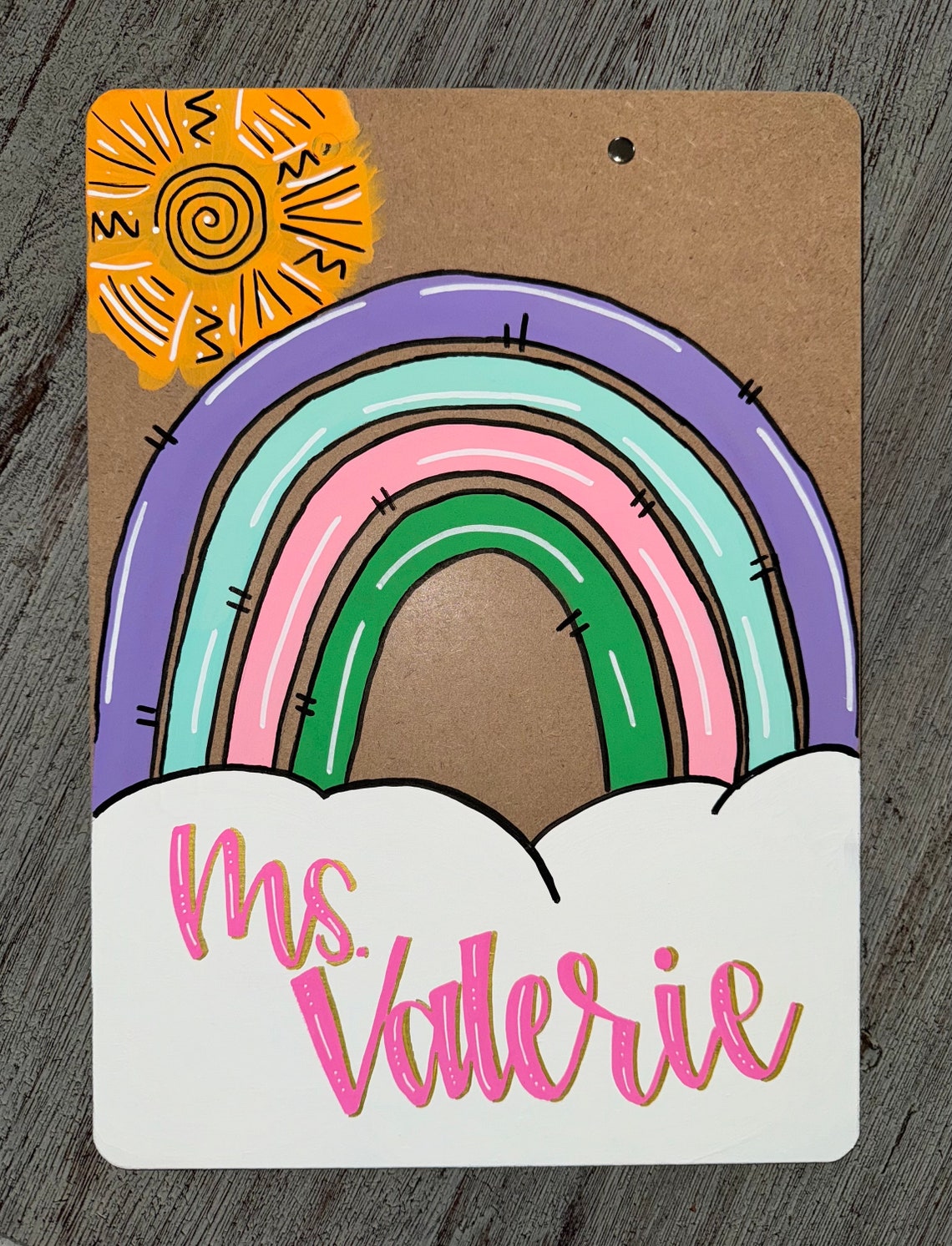 Hand Painted Teacher Clipboards - Etsy