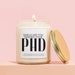 Gift for Professor, Professor Thank You Candle, New Professor Candle ...