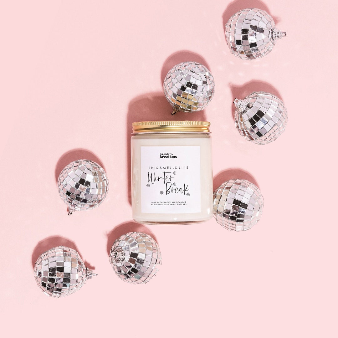 WINTER BREAK CANDLE, Smells Like Break, Teacher Gift Ideas, Teacher ...