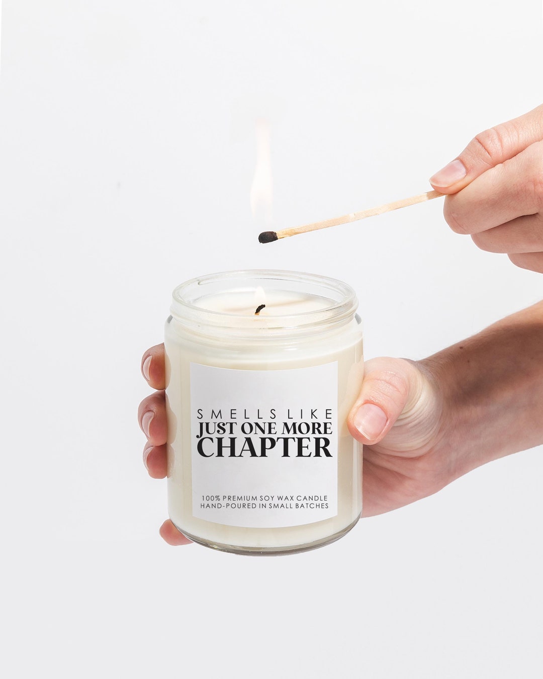 Just One More Chapter Candle Reader Gift Book Fan Reading Fan Library ...