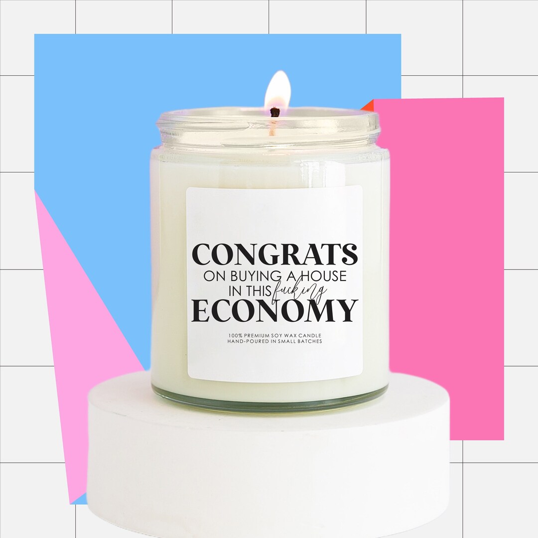New Home Funny Candle, Funny Housewarming Gift, Best Friend Moving Gift, A House in This Economy ...