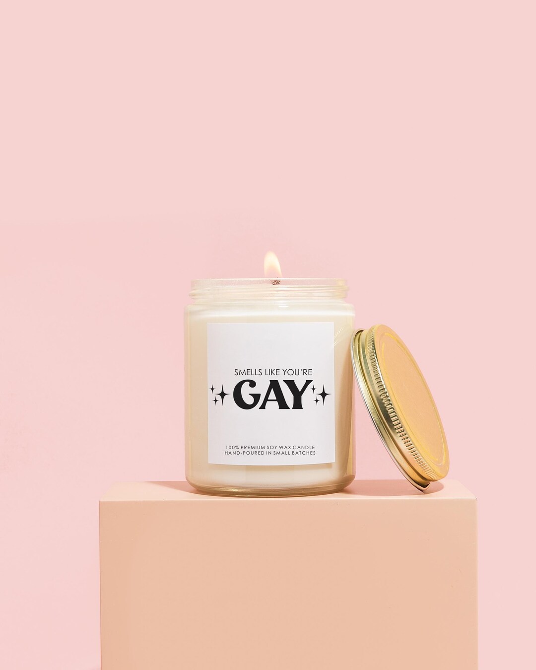 LGBTQ Gift Funny Proudly Gay Candle LGBTQ Candle Funny Gift for Gay ...