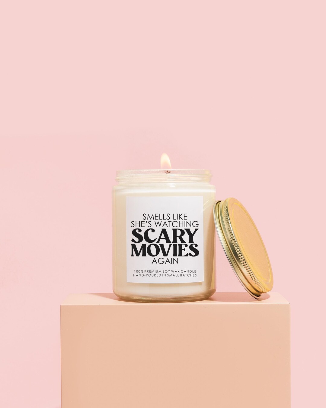 Horror Movie Candle, Funny Fall Candles, Spooky Season Gift, Funny ...