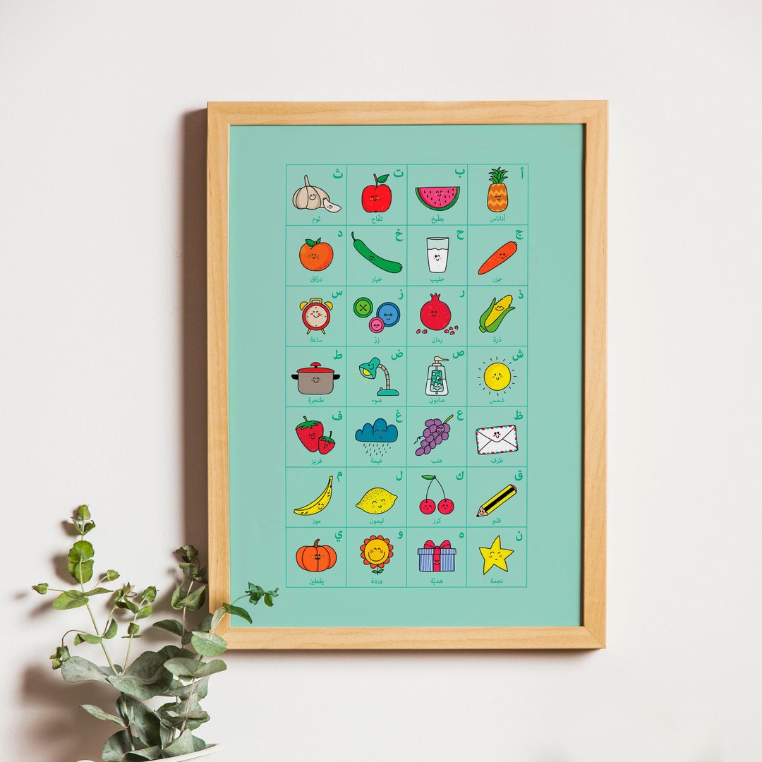 Arabic Alphabet Poster Printable - Etsy