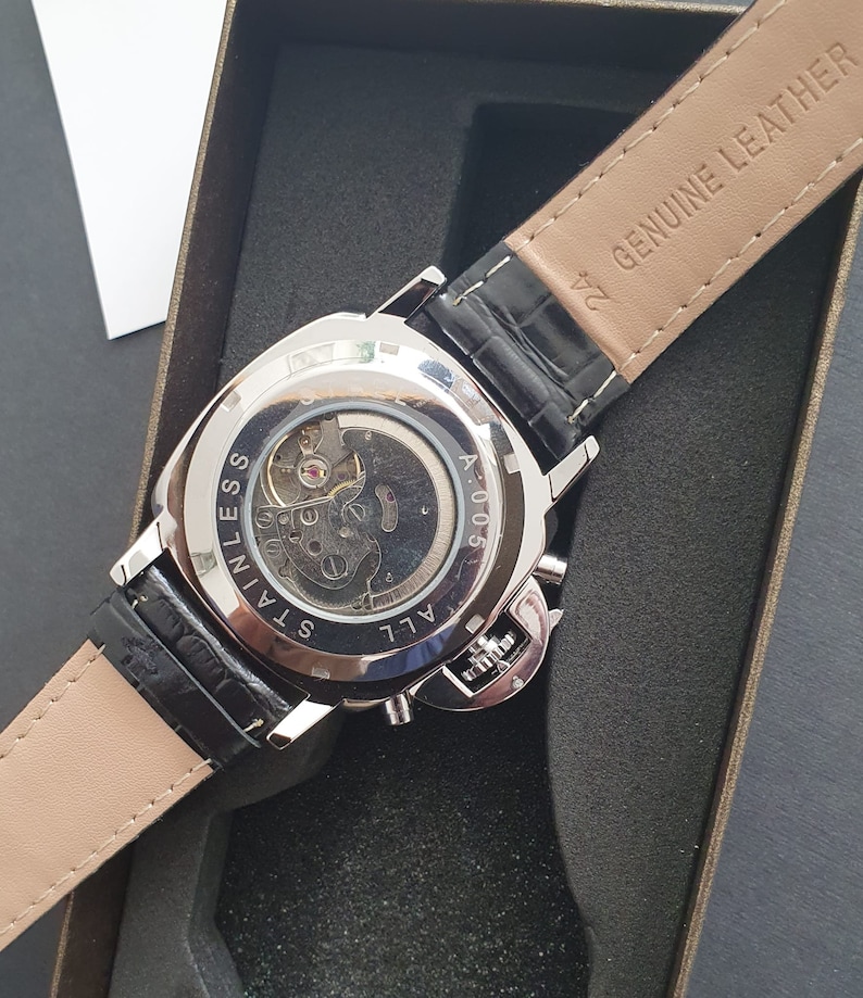 Men Automatic Watch Self Winding Mechanical Luminous Marina - Etsy