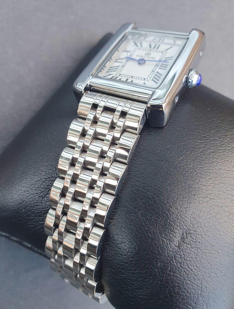 Womens Classic Watch Square Rectangular Smart Casual Roman Numeral ...