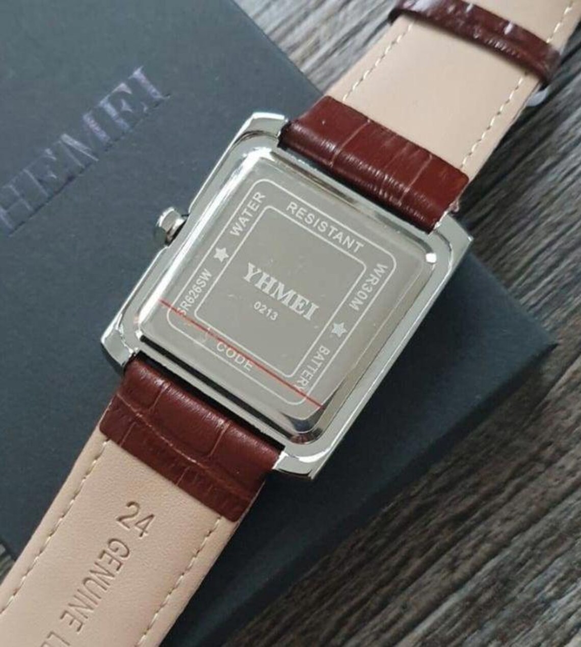 Men Classic Watch Smart Casual Business Luxury Square Roman Numeral ...