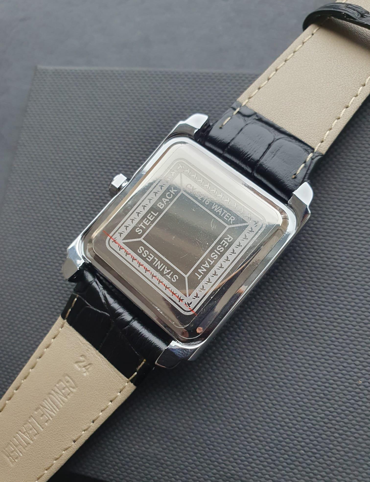 Men Classic Watch Smart Casual Luxury Business Square Rectangular Roman ...