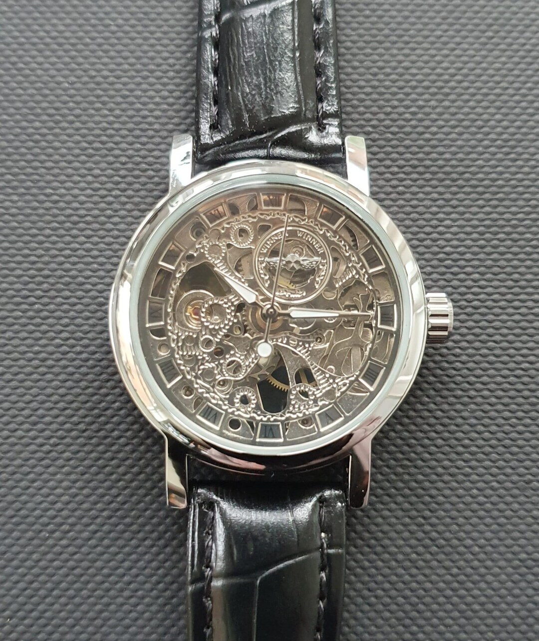 Womens Automatic Watch Manual Winding Mechanical Balance Wheel Movement ...