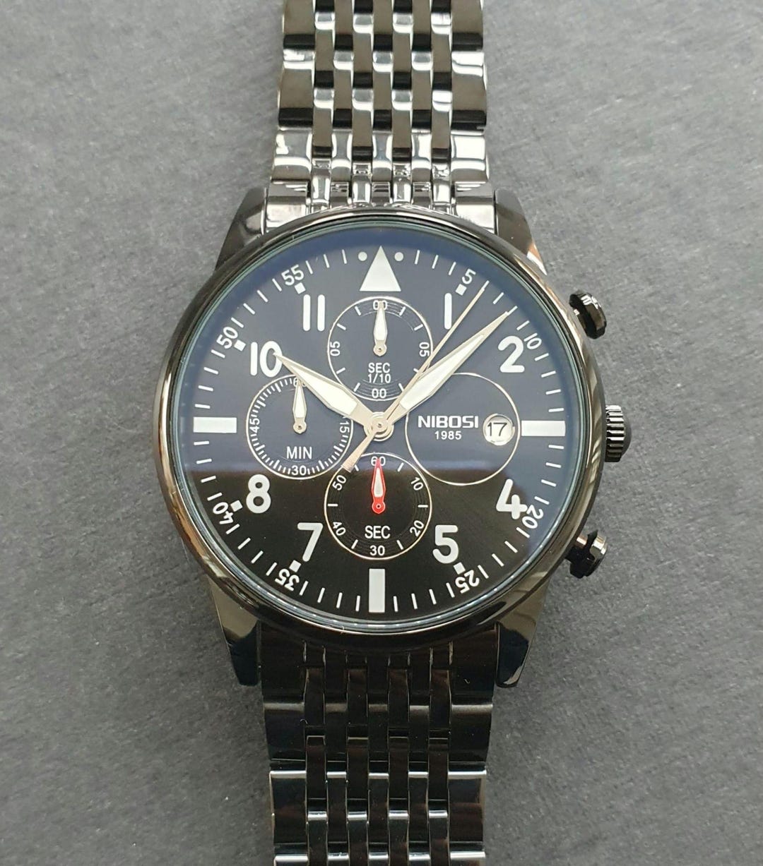Men Chronograph Watch Classic Aviator Pilot Luxury Sport Business Smart ...
