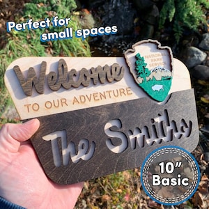 National Park Service Welcome Sign, Custom NPS Sign, Wedding Sign ...
