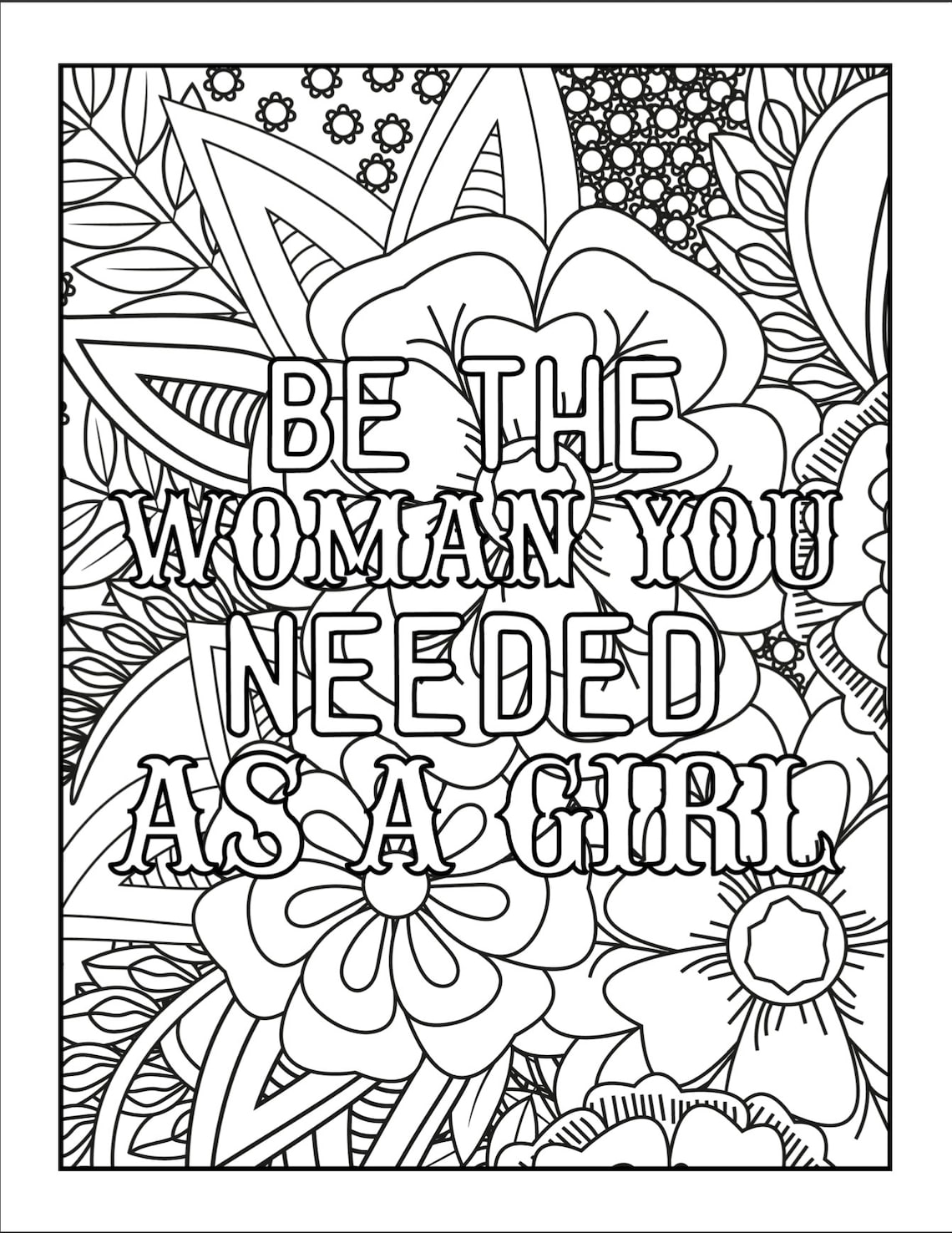 Strong Women Coloring Pages | Etsy