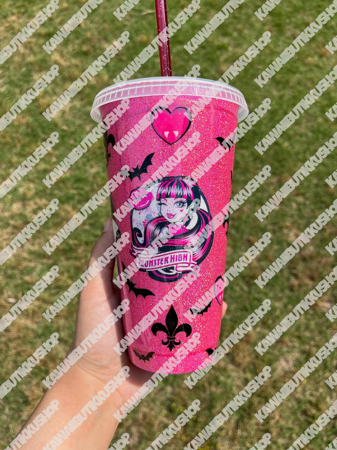 Handmade Kawaii Spooky Goth Vampire Girl Glitter Bat Holographic ...