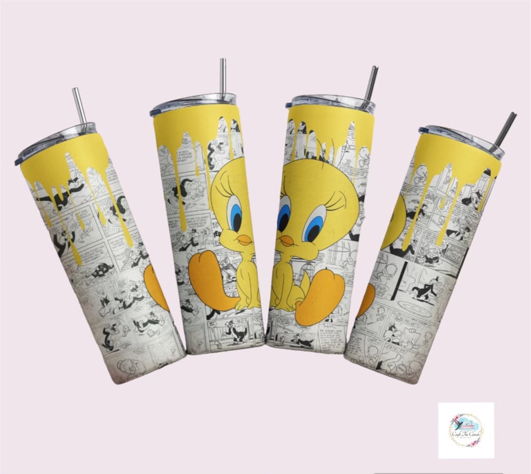 Tweety Bird Tumbler: Looney Tunes Stainless Steel Cup - Etsy