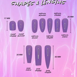 Heat Map Square Press on Nails / 3d Nails / Luxury Press on Nails ...