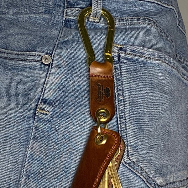 Leather Carabiner - Etsy