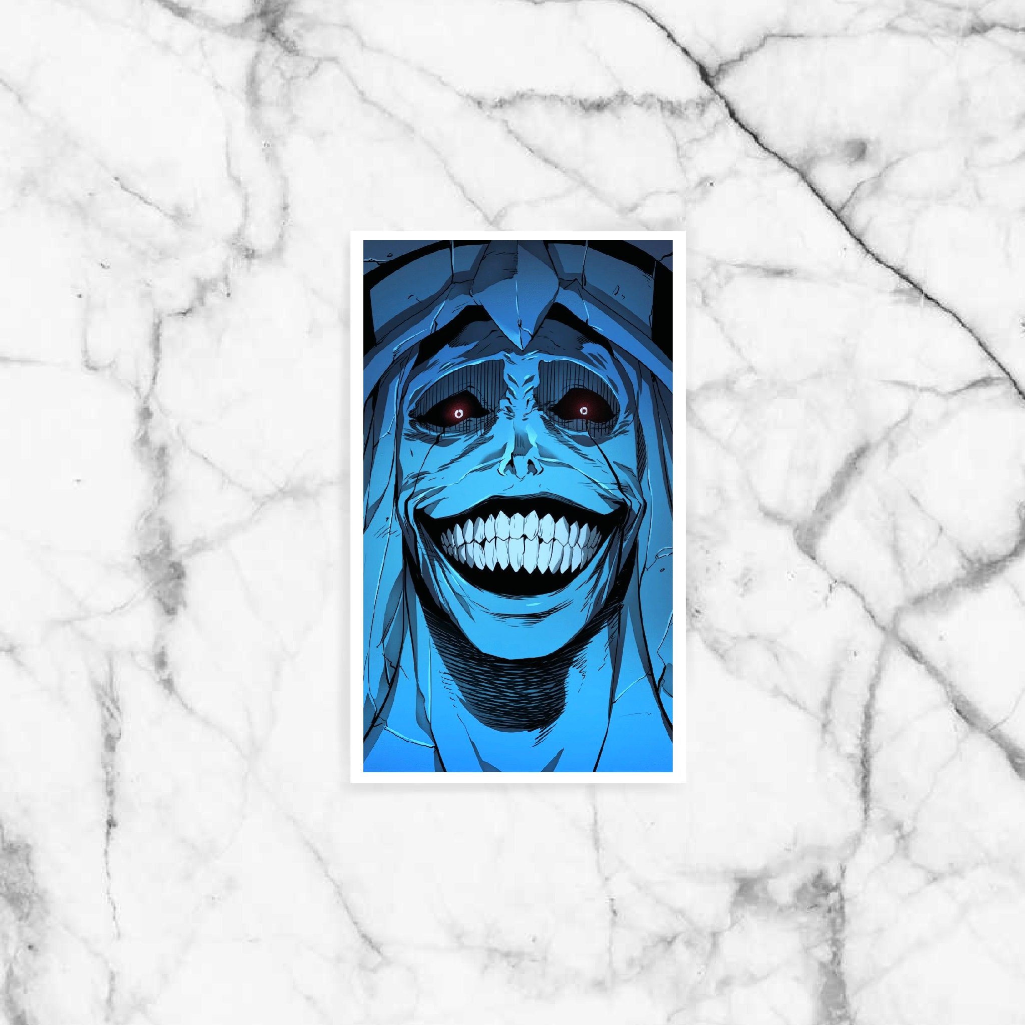 Happy Statue Anime Sticker, Manga Sticker, Laptop Sticker, Anime ...